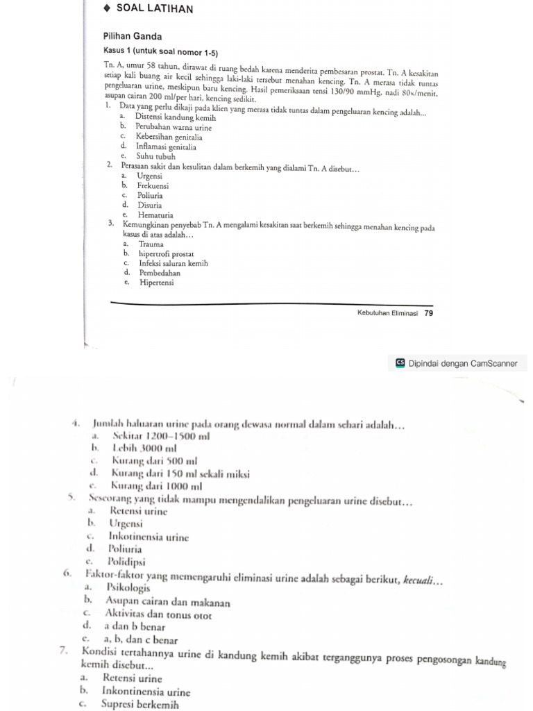 Soal KDM Eliminasi | PDF