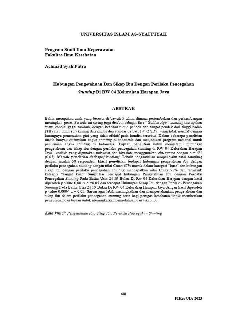 ABSTRAK Jaka Ramdani | PDF | Wellness