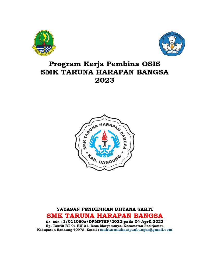 PROGRAM KERJA Pembina Osis | PDF | Karier & Perkembangan | Ilmu Sosial
