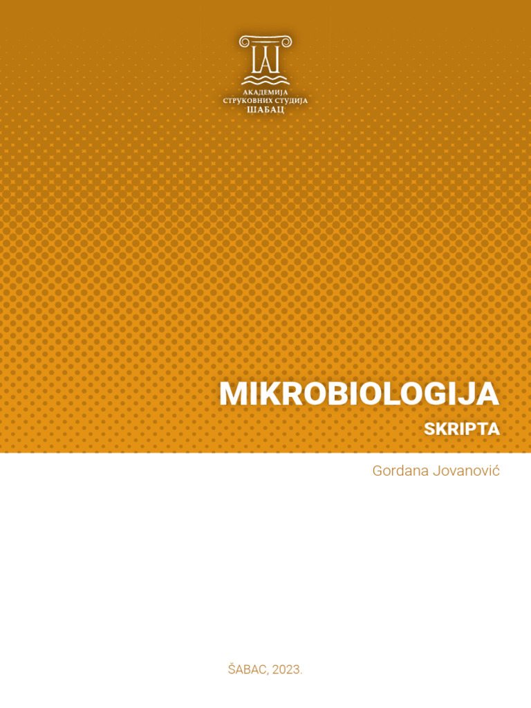Mikrobiologija Skripta Novo 2 | PDF