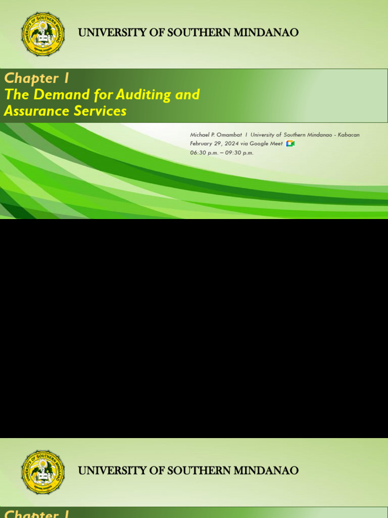 AAS_Chapter-1 | PDF | Audit | Financial Audit