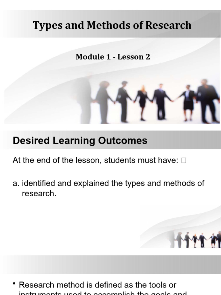 Types-and-Methods-of-Research | PDF | Methodology | Quantitative Research