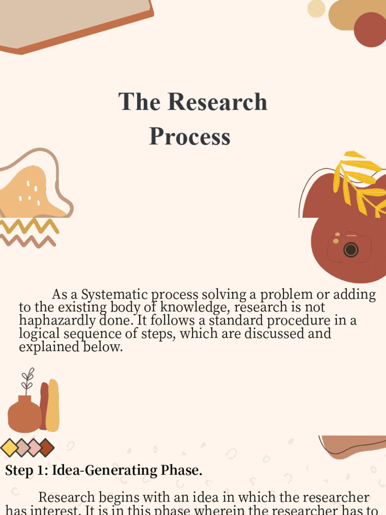 Research Process | PDF | Data Analysis | Evidence