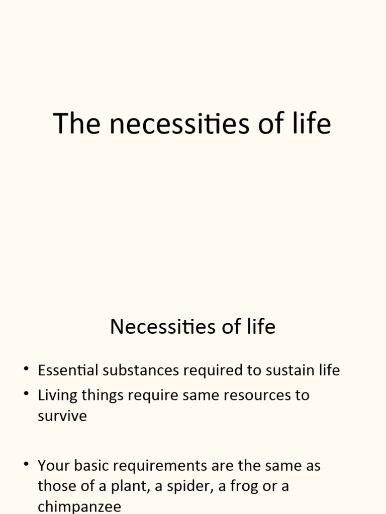 The Necessities and Molecules of Life | PDF | Carbohydrates | Cell ...