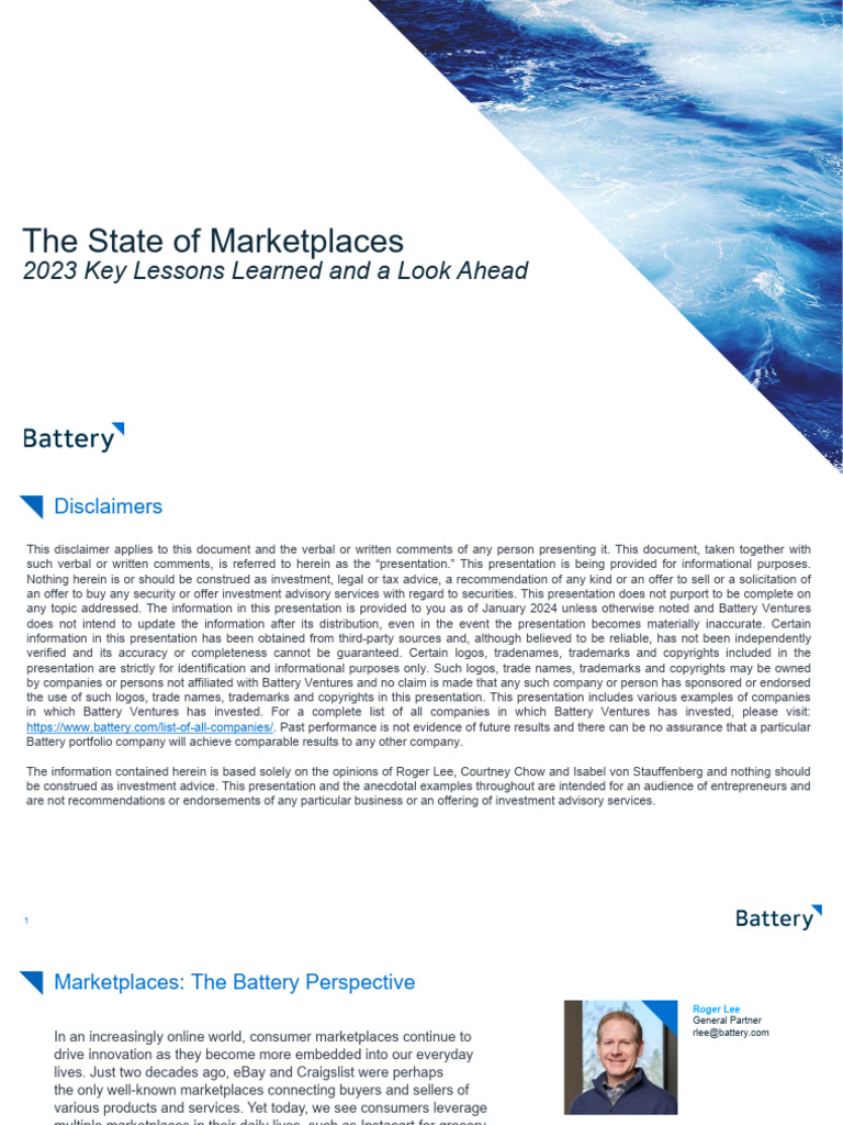 State of Marketplaces 2024 | Download Free PDF | Nasdaq | Marketing