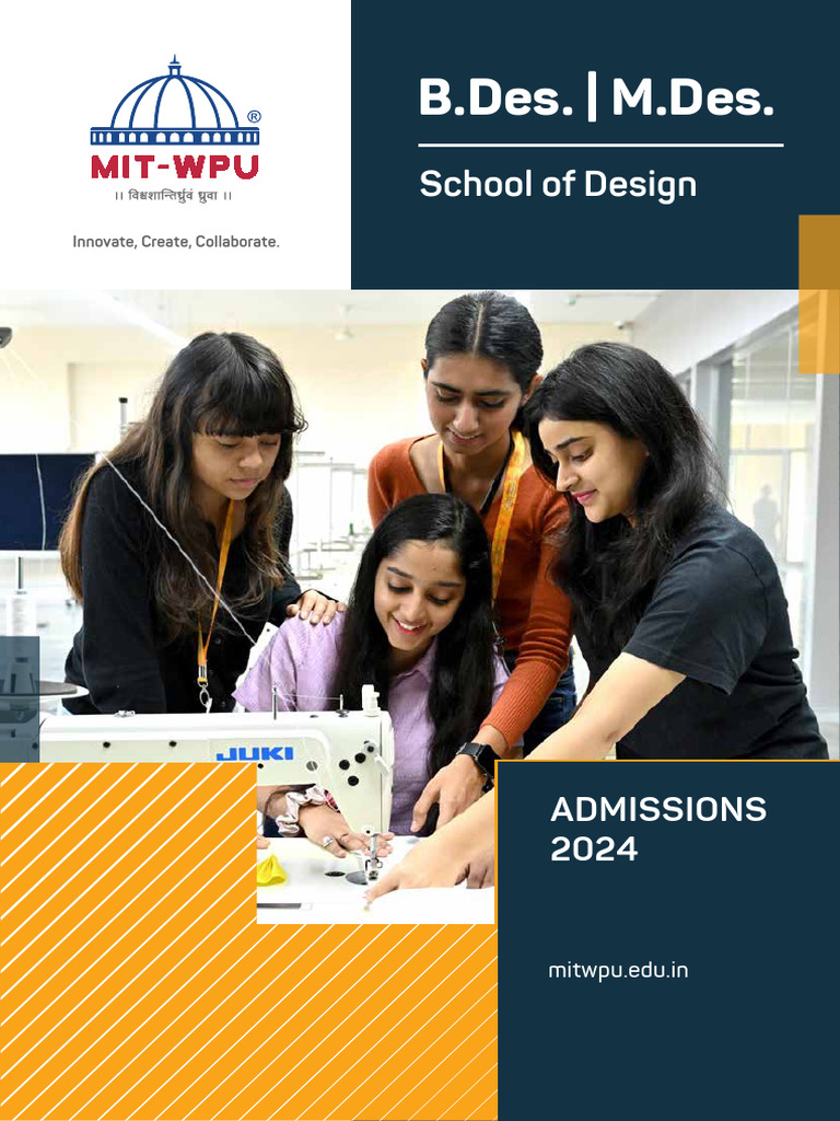 MIT-WPU B.des Brochure 24.1.24 Updated | PDF | Fashion | User Experience