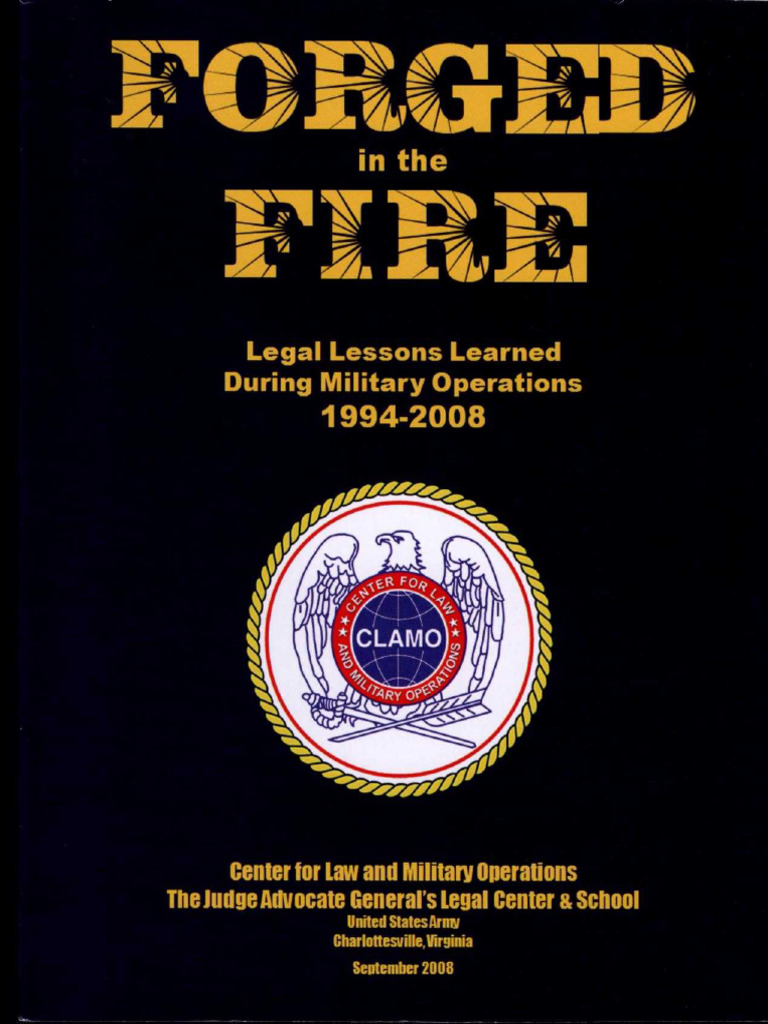 Forged in The Fire - Legal Lessons Learned (1994-2008) | PDF | Law Of ...