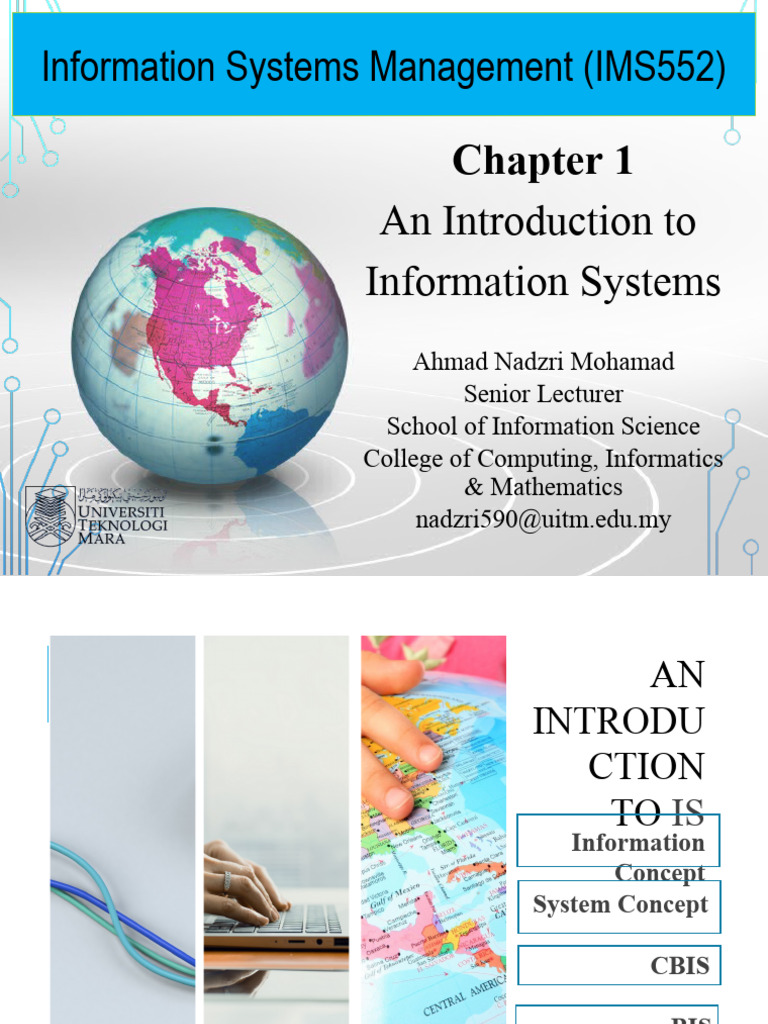 Ch01-An Into To IS - 1 - 1 | PDF | Information System | System