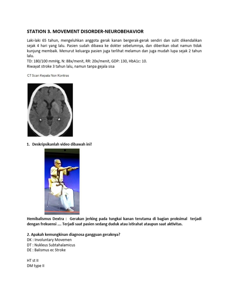 LATIHAN OSCE neurologi | PDF