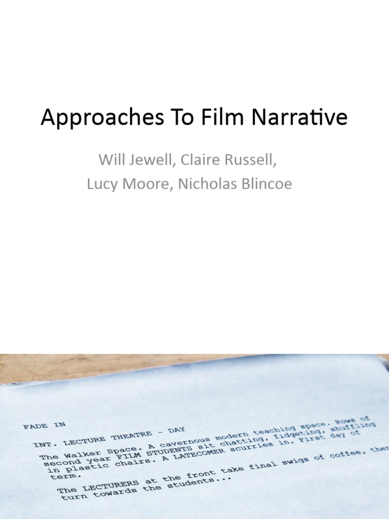 Approaches To Narrative - Intro Session 2016final | PDF | Narrative ...