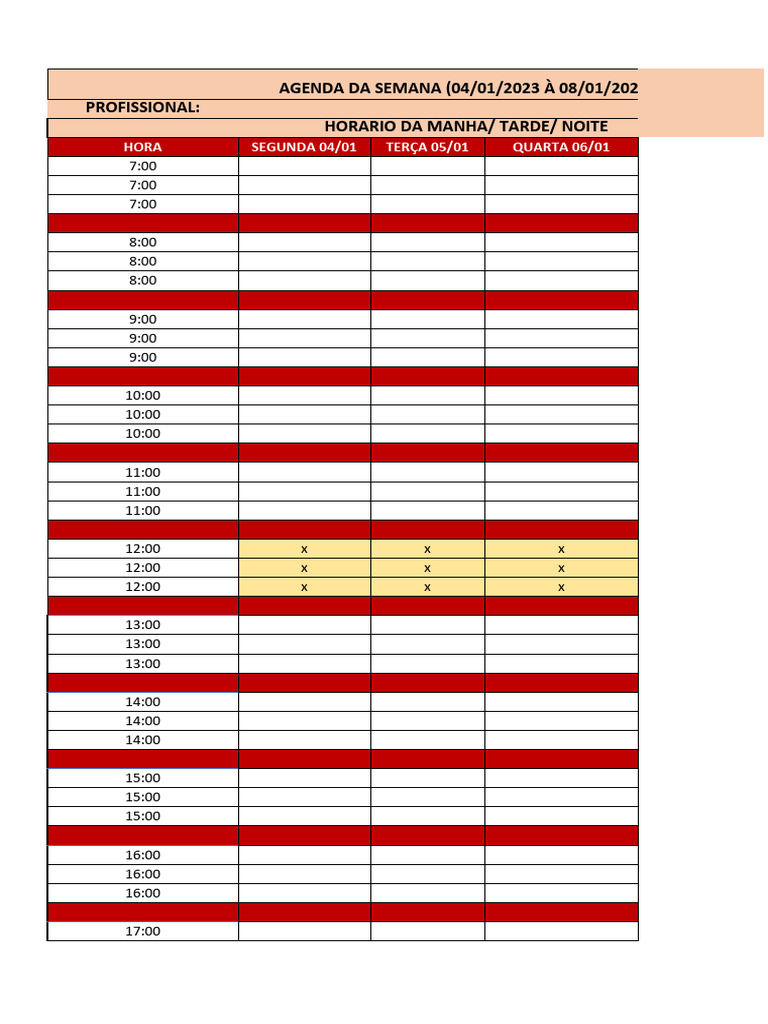 Grade de Horários | PDF