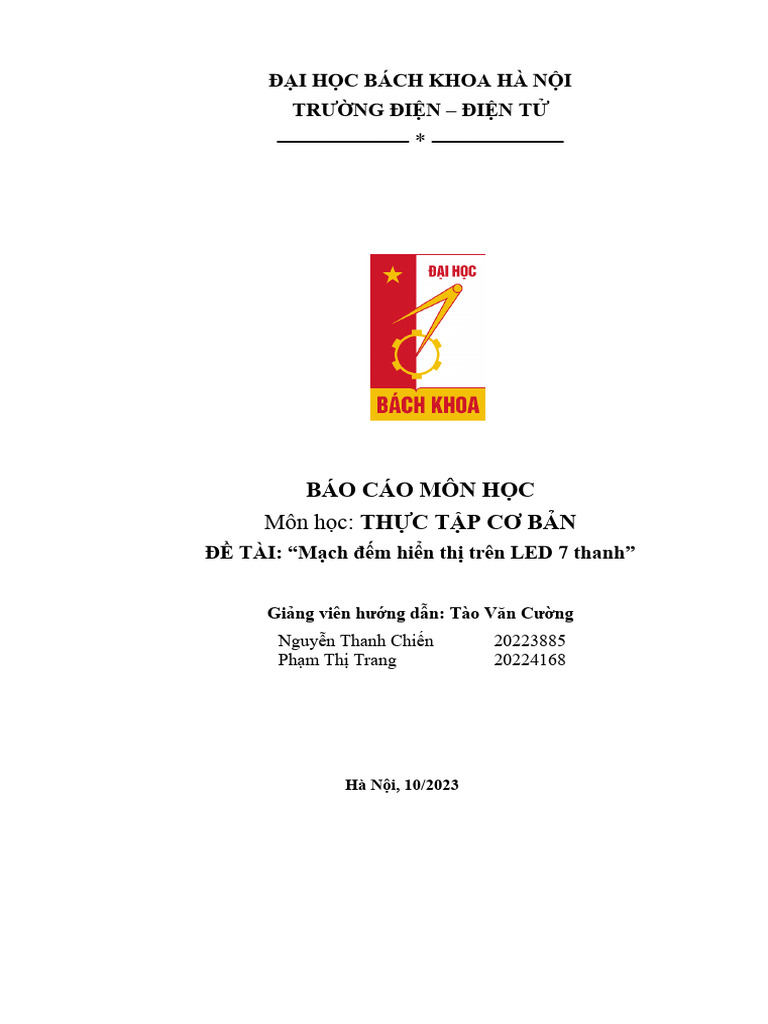 TTCB Báo Cáo | PDF