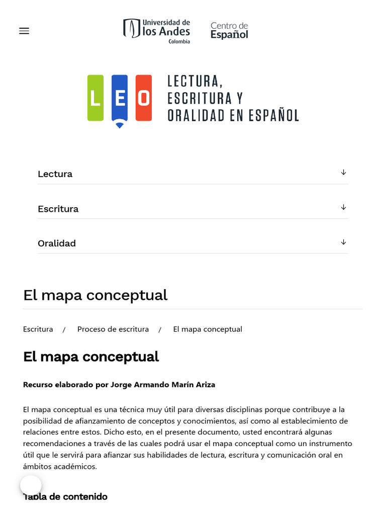 El Mapa Conceptual - LEO | PDF | Mapa