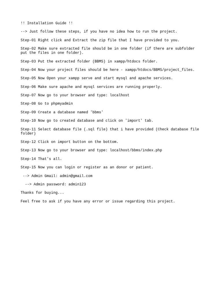 Installation Guide Pdf