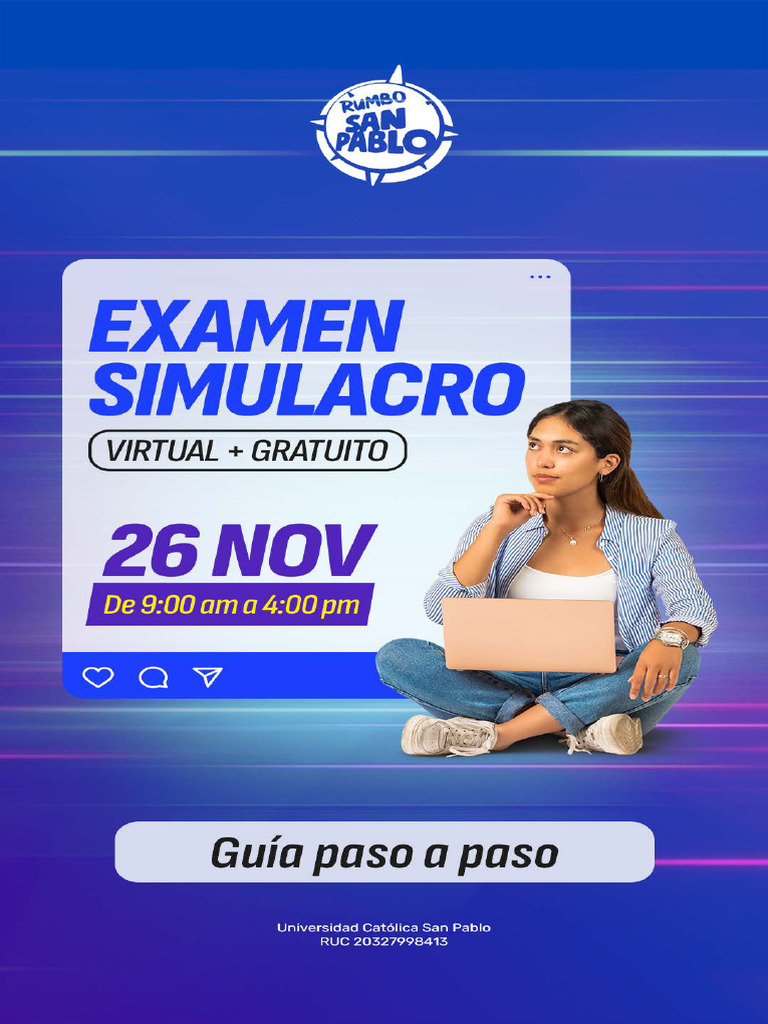 Examen Simulacro Guia Paso Paso Noviembre 2023 | PDF