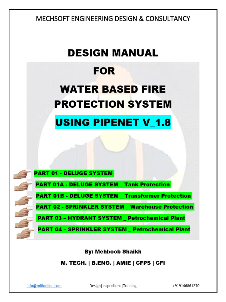 Deluge System Design Manual | PDF | Fire Sprinkler System | Gases