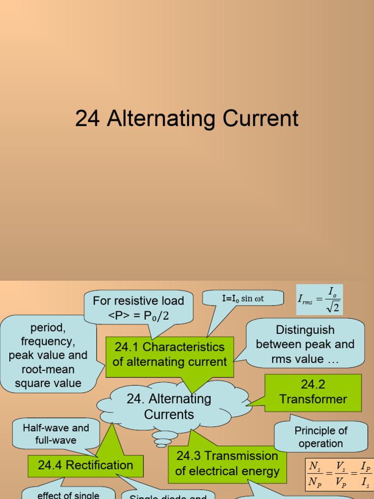 CH 14 - Alternating Current | PDF | Rectifier | Inductor