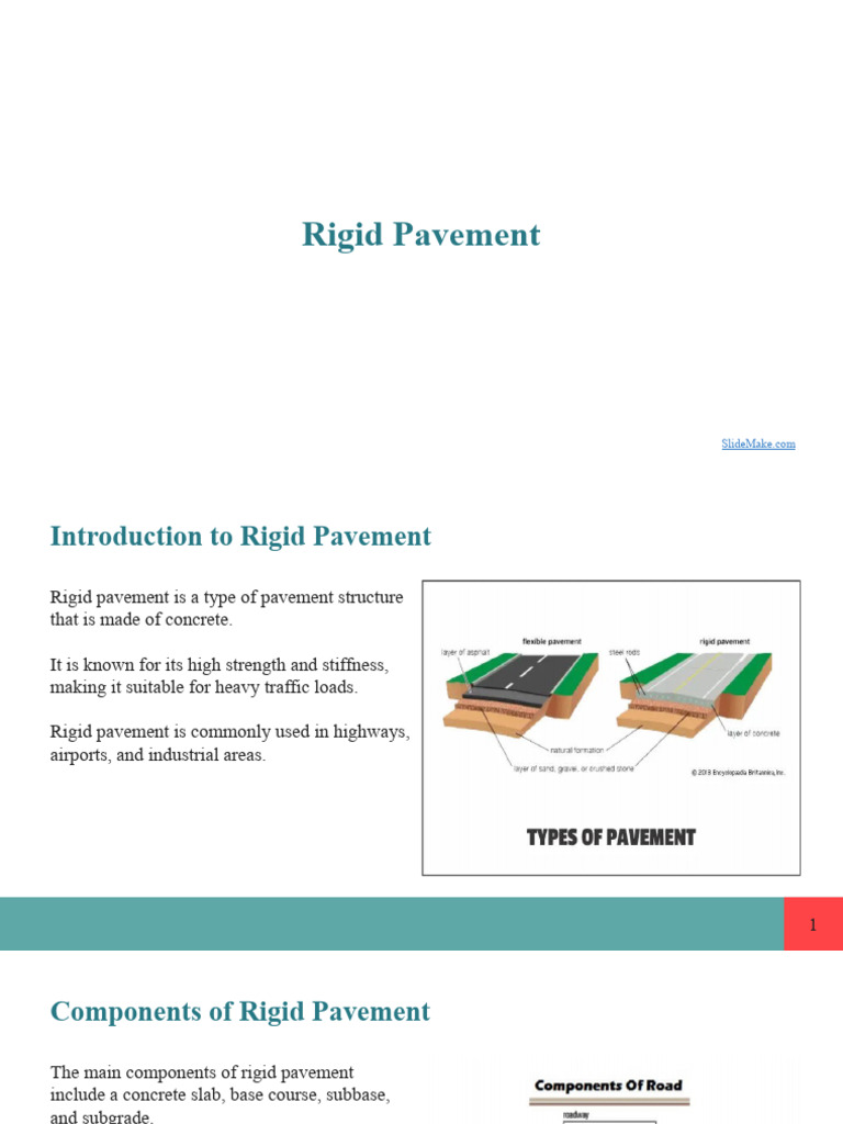 Rigid Pavement | PDF | Road Surface | Concrete