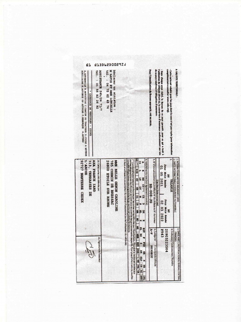 Assurance Voiture | PDF