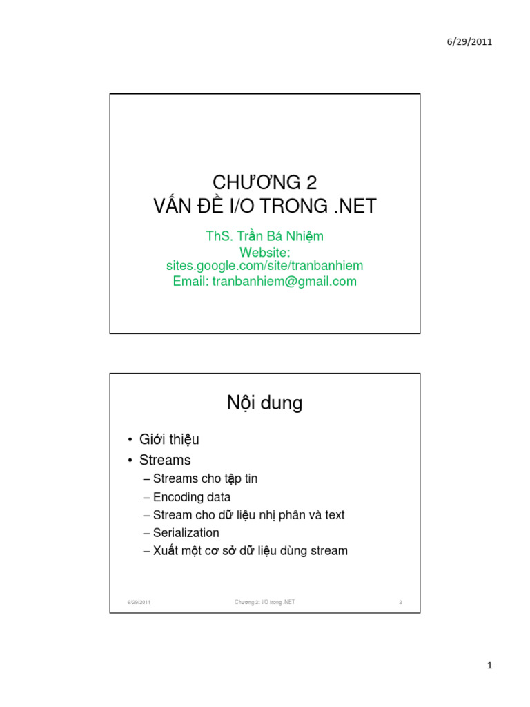 Chuong 2-Input & Output | PDF