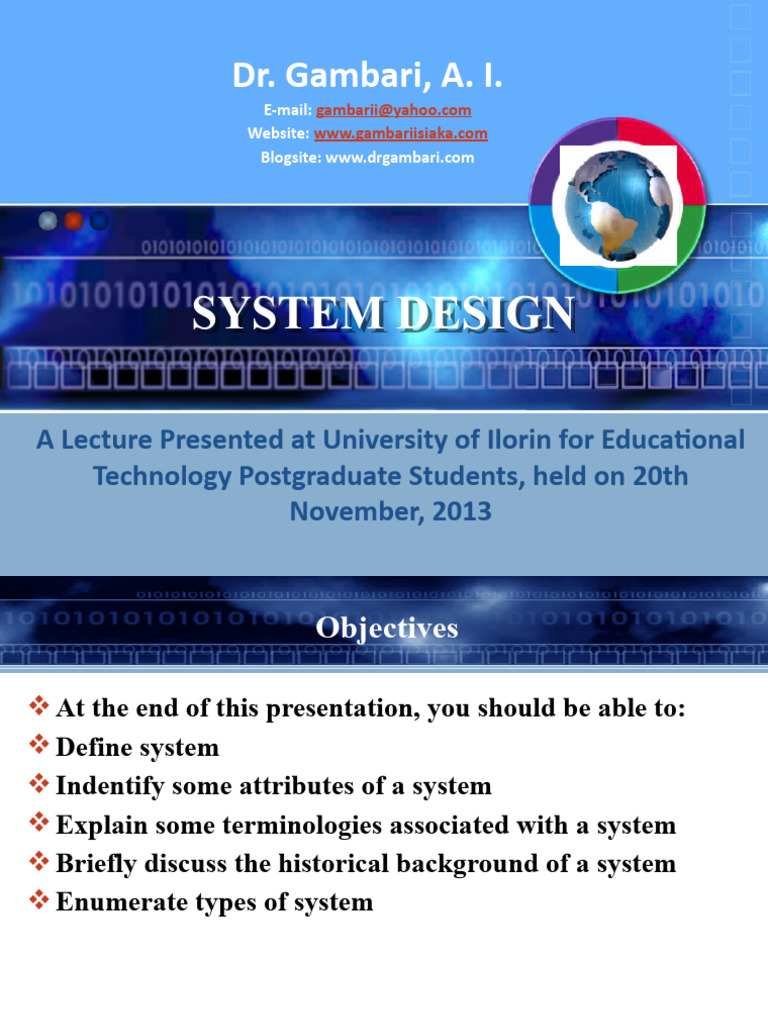 0. System Design | PDF | Instructional Design | System