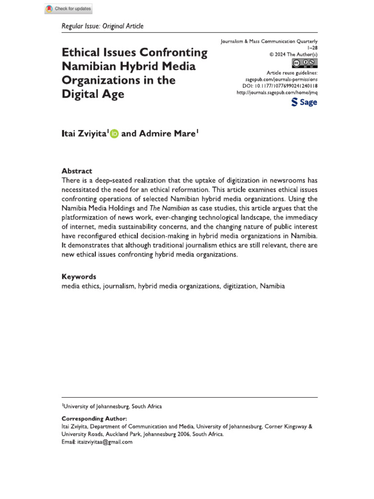 Ethical Issues | PDF