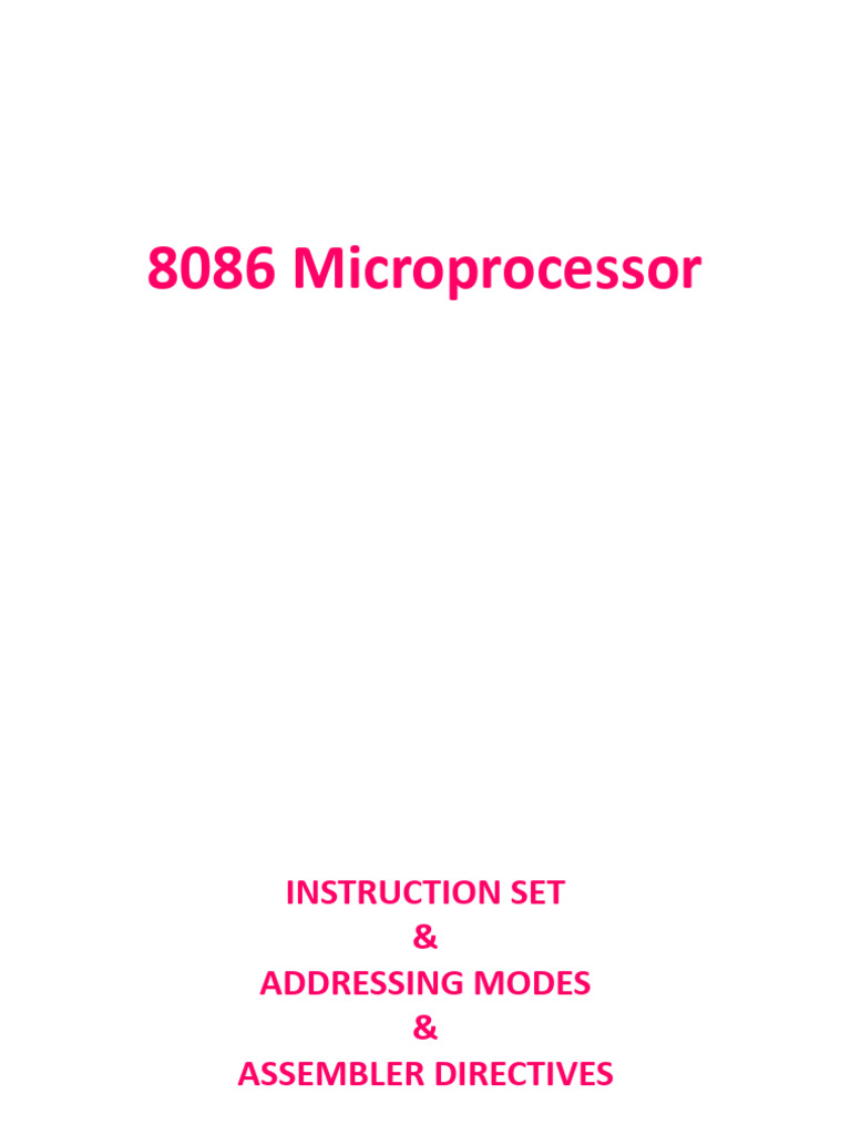 8086 Architecture (Unit1 Part2) | PDF | Computer Hardware | Computing