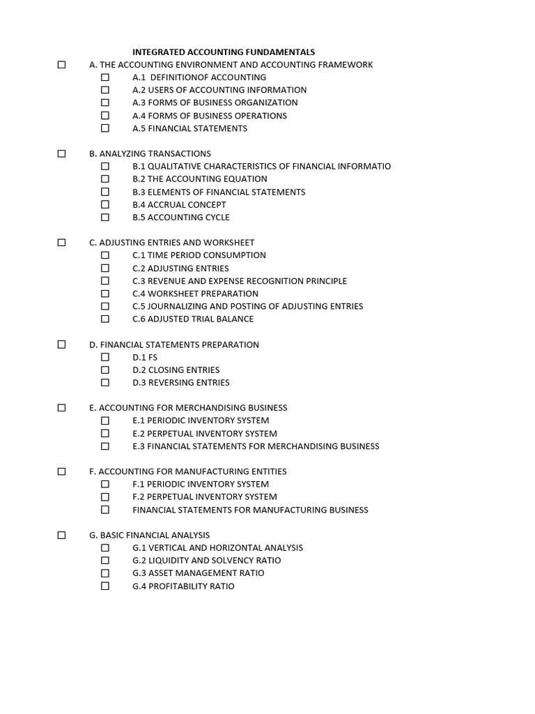 Checklist Reviewer For Qualifying Exam | PDF | Valuation (Finance ...