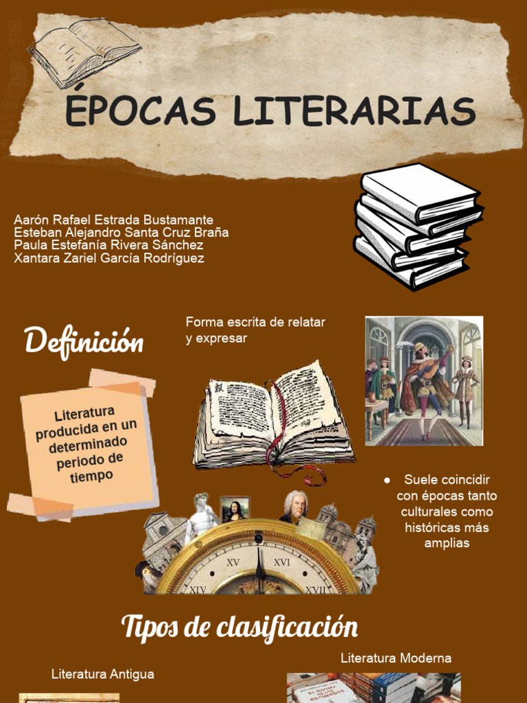 Clasificación de Épocas Literarias | PDF | Renacimiento | Romanticismo
