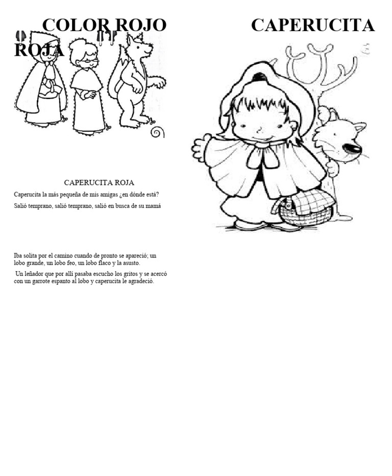 Color Rojo Caperucita Roja | PDF | Ficción general