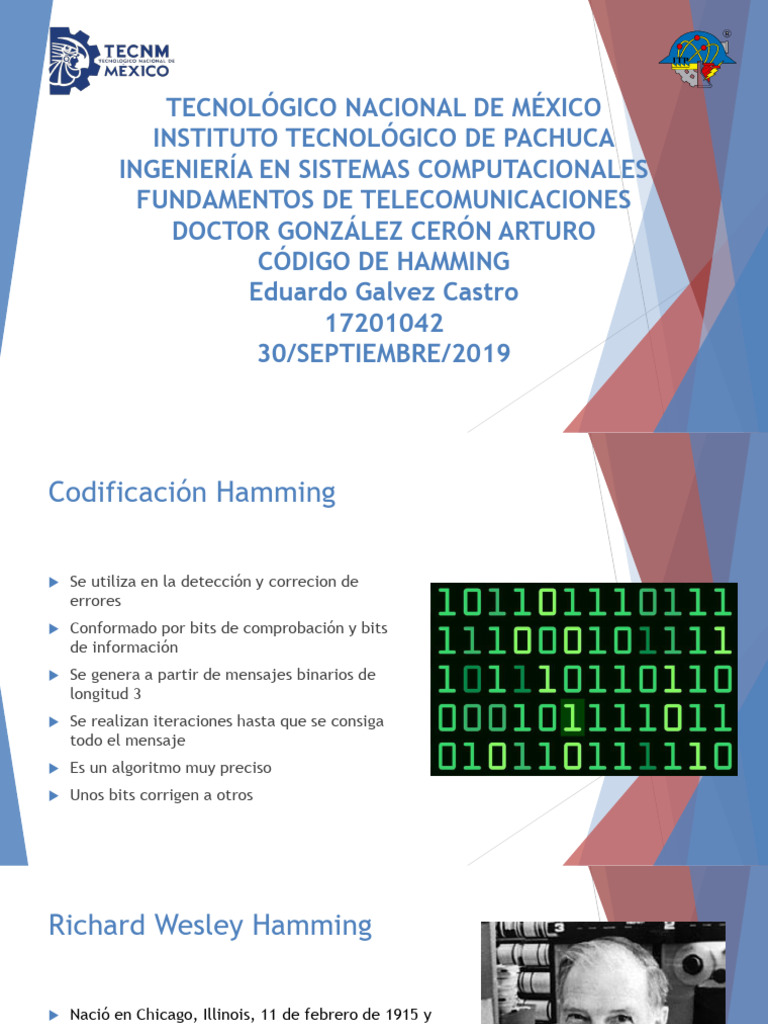 Código de Hamming | PDF | Informática | Ciencias de la Computación