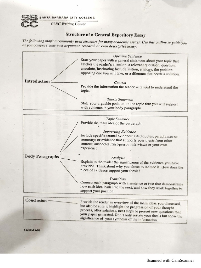 Structure of Passage Diagram | PDF