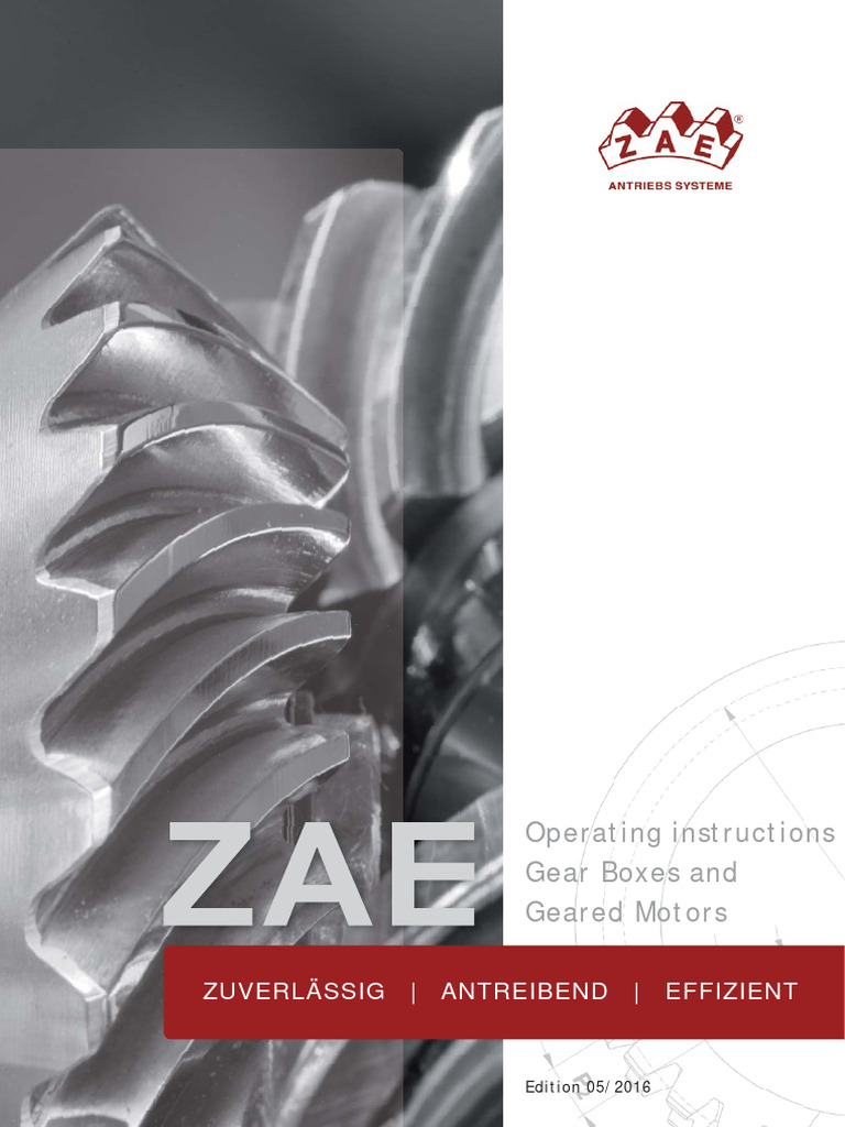 Zae Manual | Download Free PDF | Gear | Mechanical Engineering