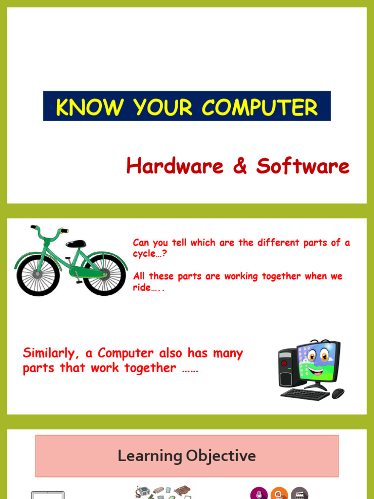 3.Know Your Computer - Hardware&Software | PDF