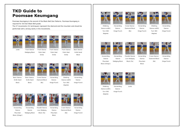 Poomsae 3 | PDF | East Asian Martial Arts | Individual Sports