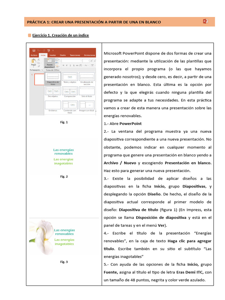 PRÁCTICA 1_POWERPOINT | PDF | Microsoft PowerPoint | Informática