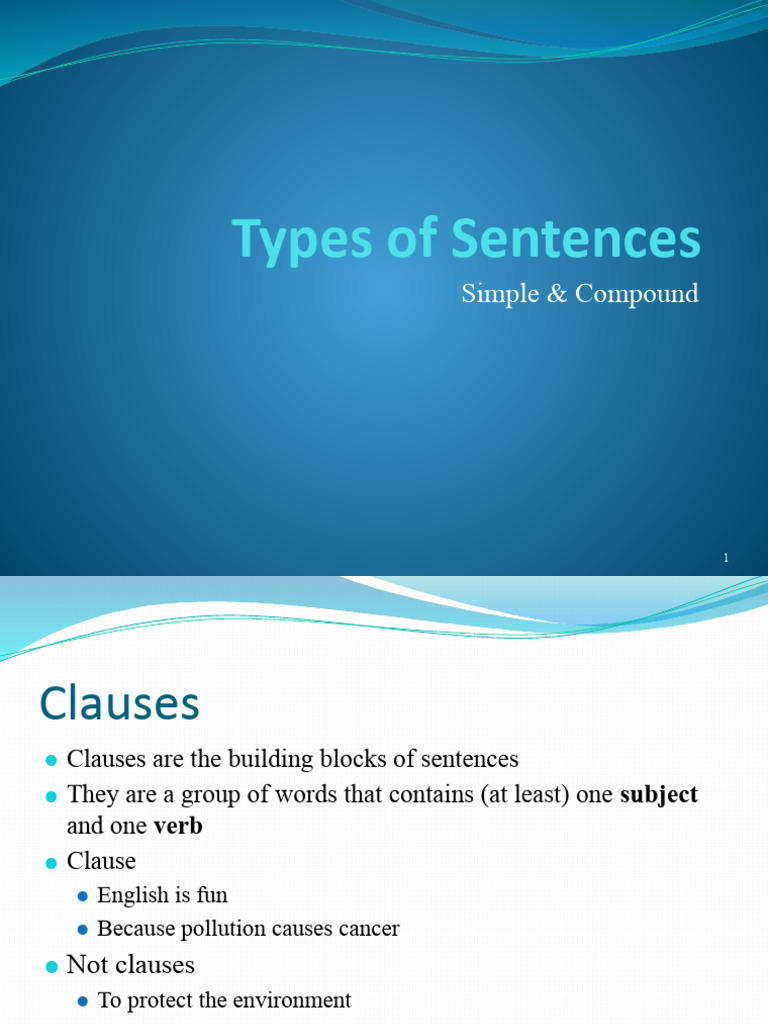 Understanding Simple and Compound Sentences | PDF | Sentence ...