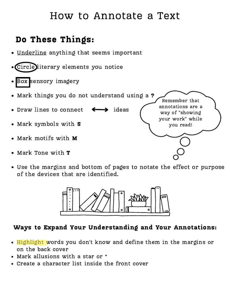 How To Annotate | PDF | General Fiction