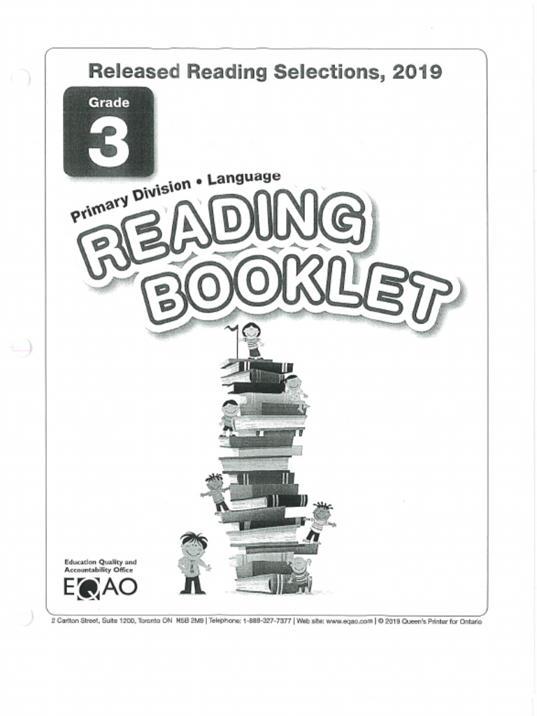 Grade 3 Eqao 2019 | PDF
