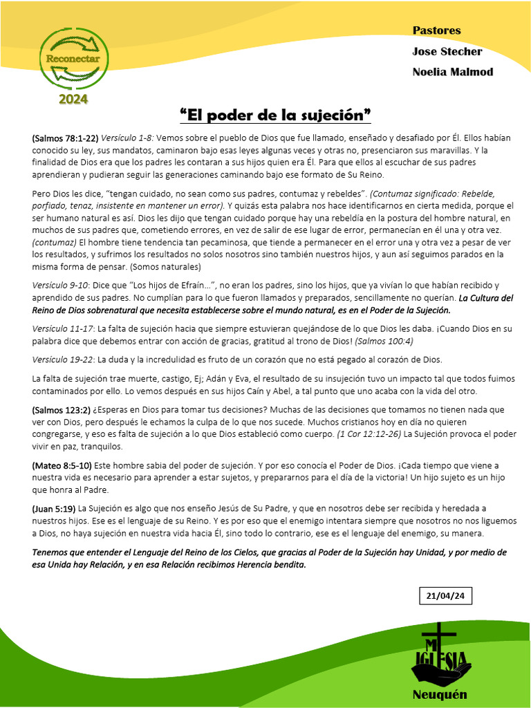 El Poder de La Sujeción. | PDF | Dios | Creencia religiosa y doctrina