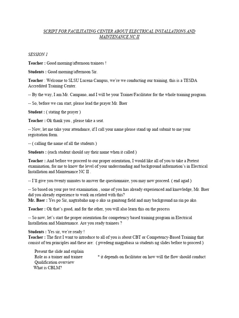 My CBT Script | Download Free PDF | Teachers | Learning