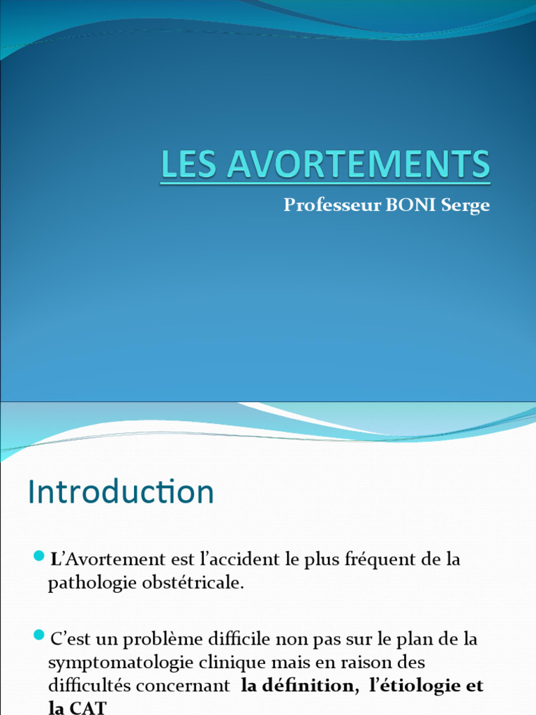 Avortement : Types et Traitements | PDF | Grossesse | Fausse couche