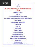 Meniu Axel Catering Detaliat | PDF