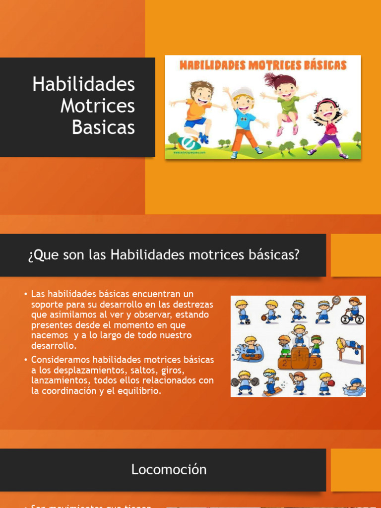 Habilidades Motrices Basicas (PPT 3°B) | PDF
