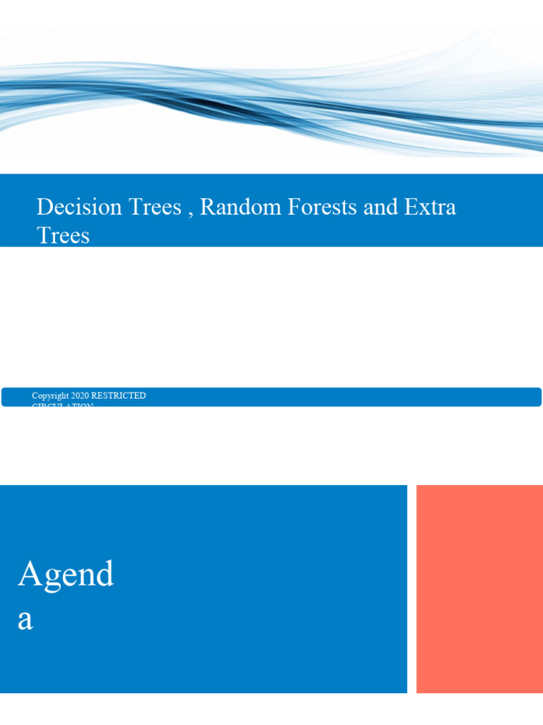 Decision Trees Random Forests And Extra Pdf Statistical