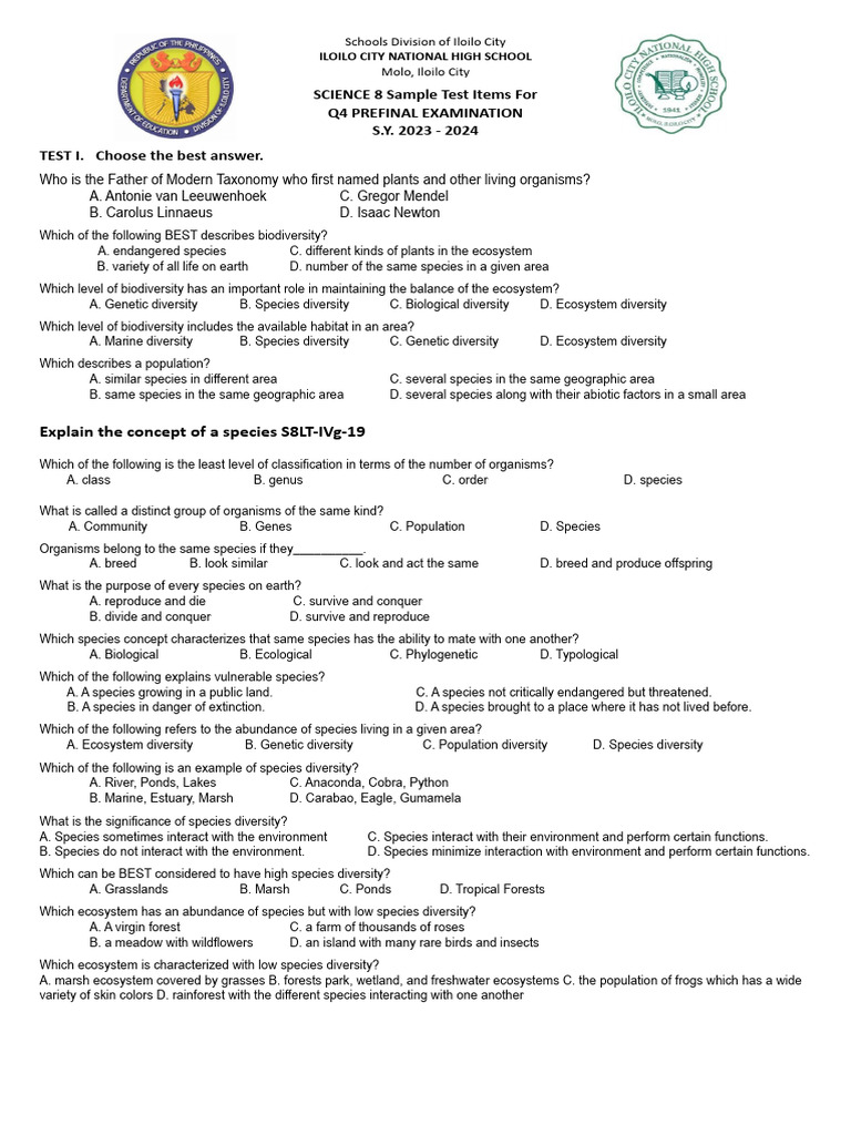 Q4 Prefi Taxo 2024 | PDF | Archaea | Species