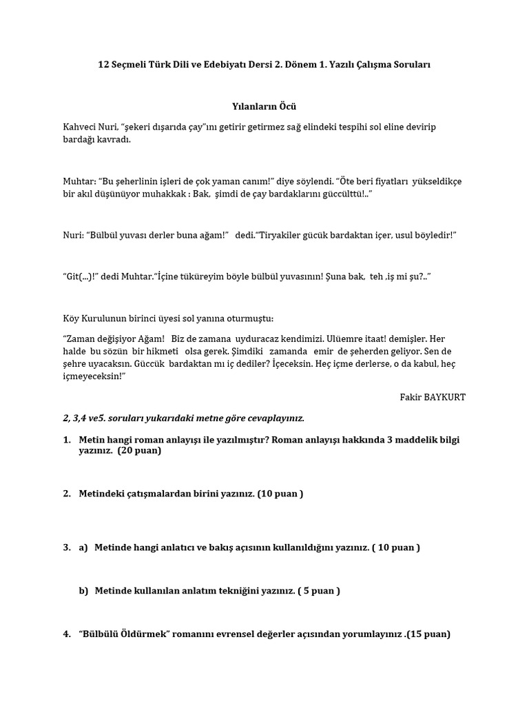 STDE Çalışma Soruları | PDF