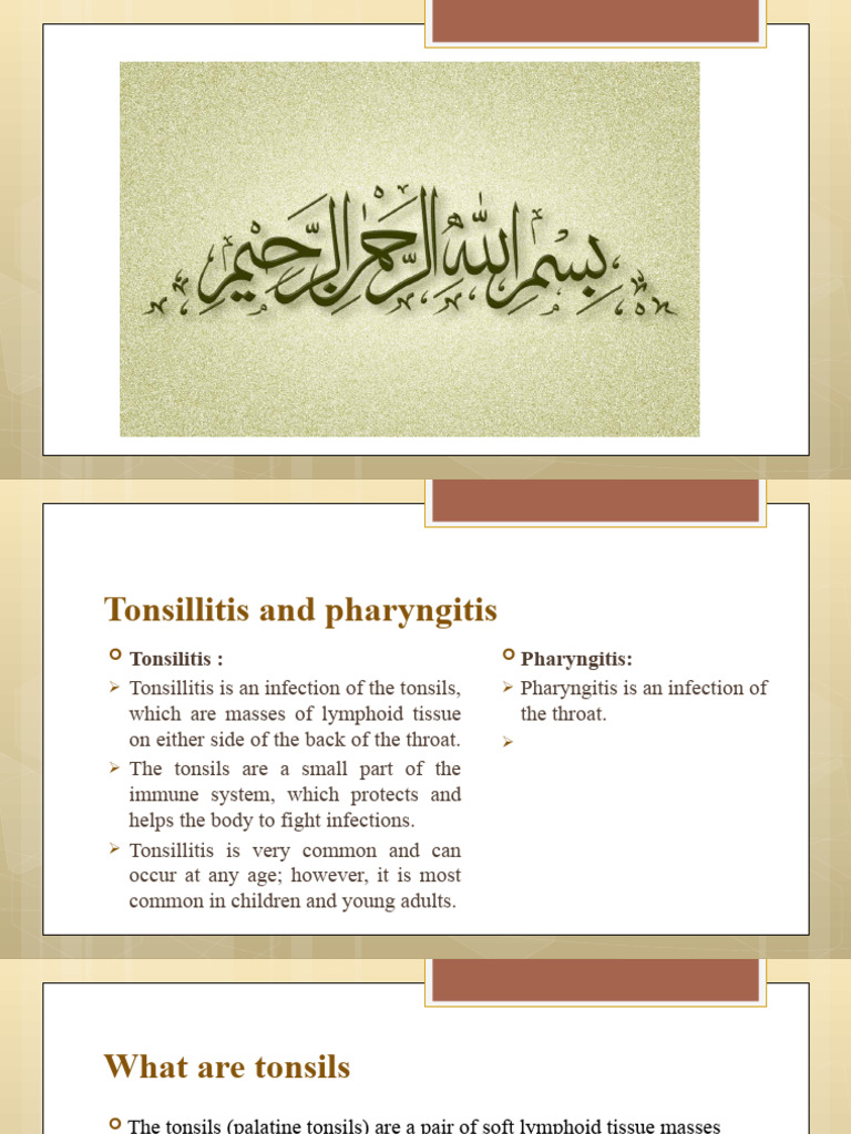 Tonsillitis and Pharyngitis Overview | PDF | Epidemiology | Causes Of Death