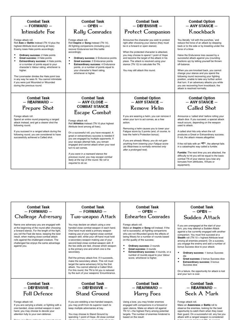 Combat Cards Plus | PDF | Shield