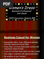 A Presentation On Official Dress Code | PDF | Dress Codes | Clothing